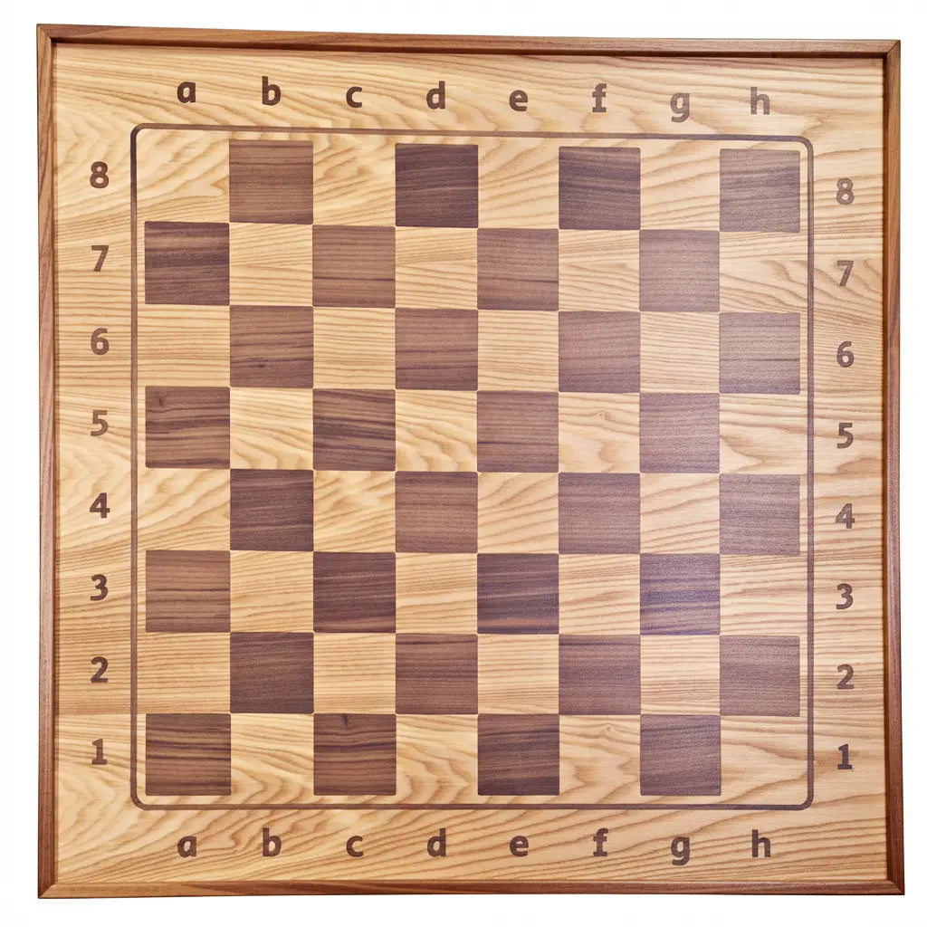 ChessboArt800 First Edition — Walnut & Ash Wall Chess Board – ChessboArt
